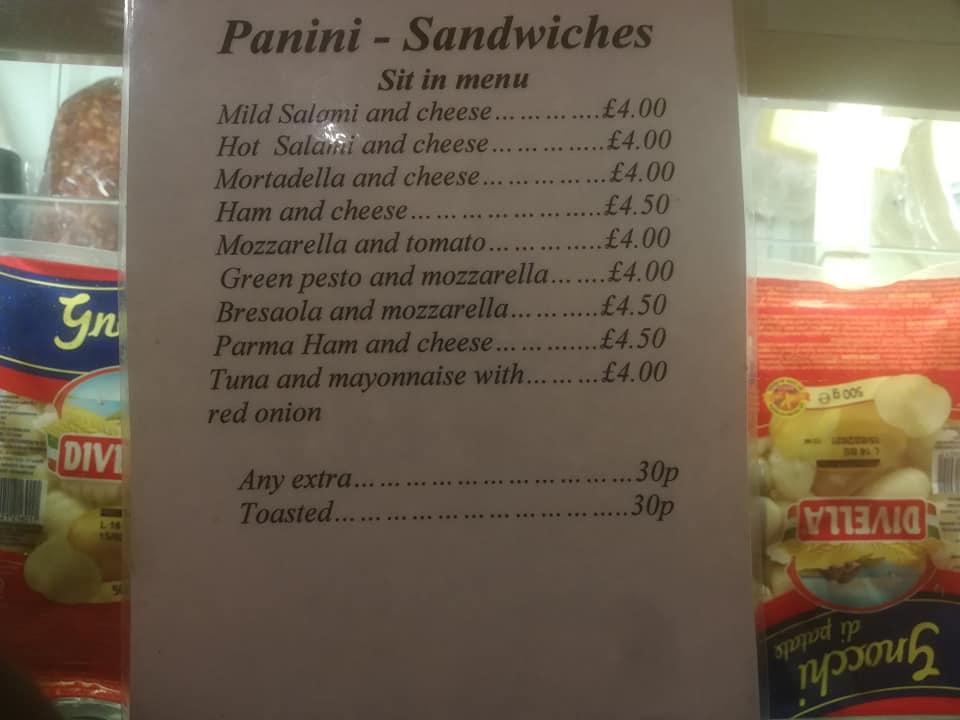 Menu at Pasta Plus restaurant, Aberdeen