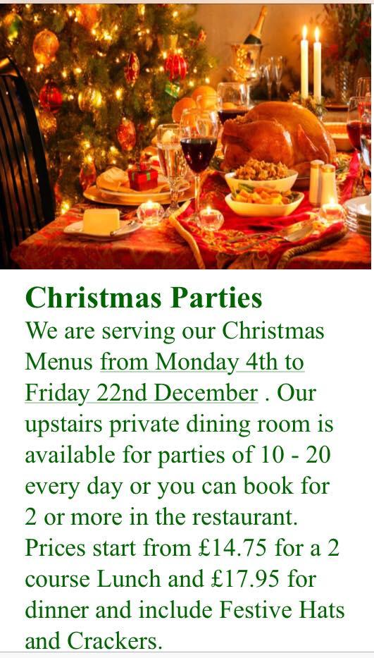 Menu at The Lemon Tree restaurant, Tenterden