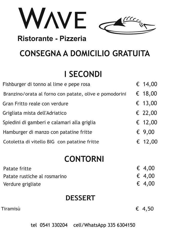 Speisekarte von White Suite & Apartments, Bellaria