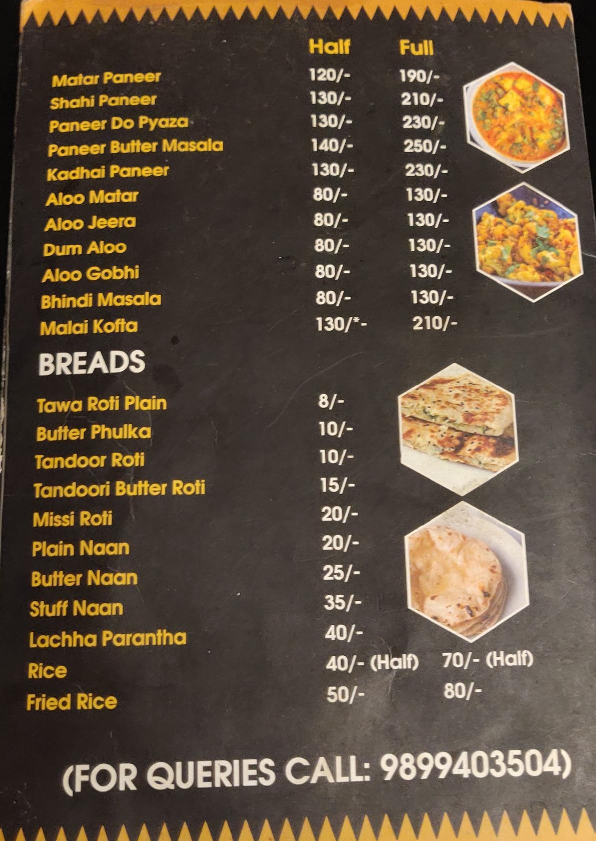 Menu at THE HUT CAFE AND RESTAURANT, Ghaziabad