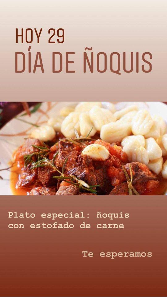 Menu at Costa Serena restaurant, Mar del Plata