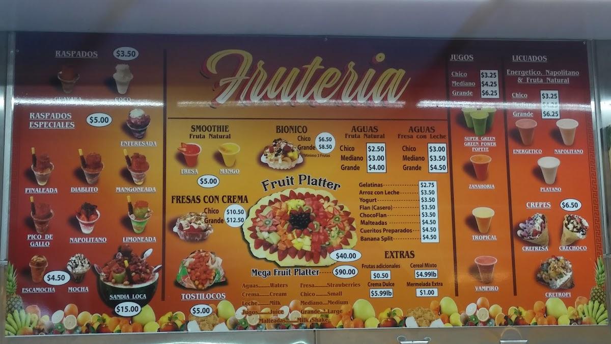 Menu at Ensenada Markets restaurant, Anaheim