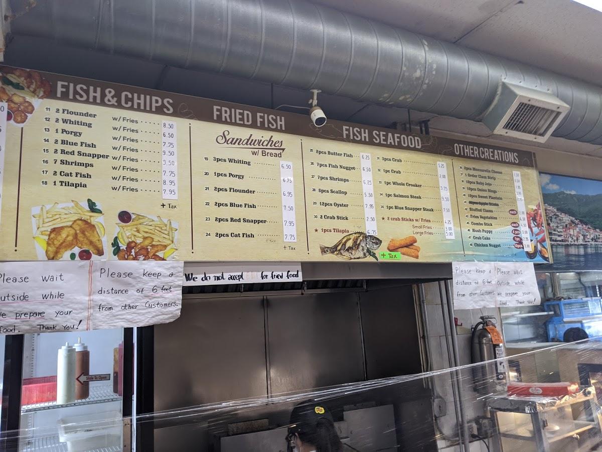 Carta del restaurante Main Street Fish Market, Hempstead