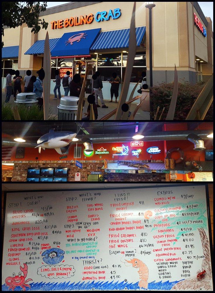 Menu at The Boiling Crab restaurant, San Jose, 71 Curtner Ave Suite 20