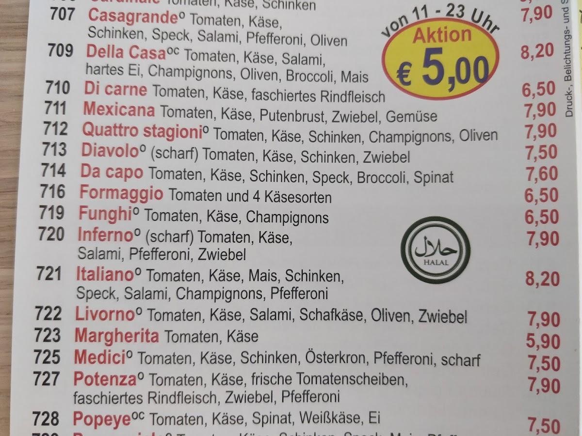 Speisekarte von Pizzeria Giovanni Wien, Wien, Gellertgasse 28
