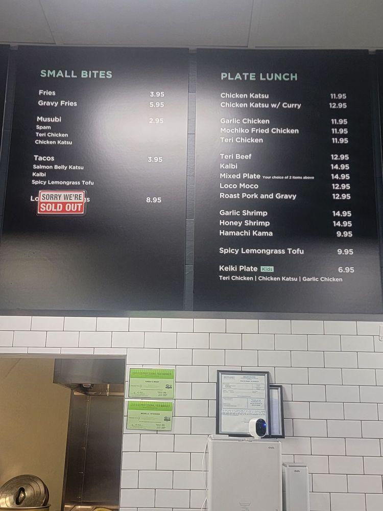 Menu at Loco Ono - Poke & Hawaiian BBQ (Reno, Midtown), Reno, S Virginia St