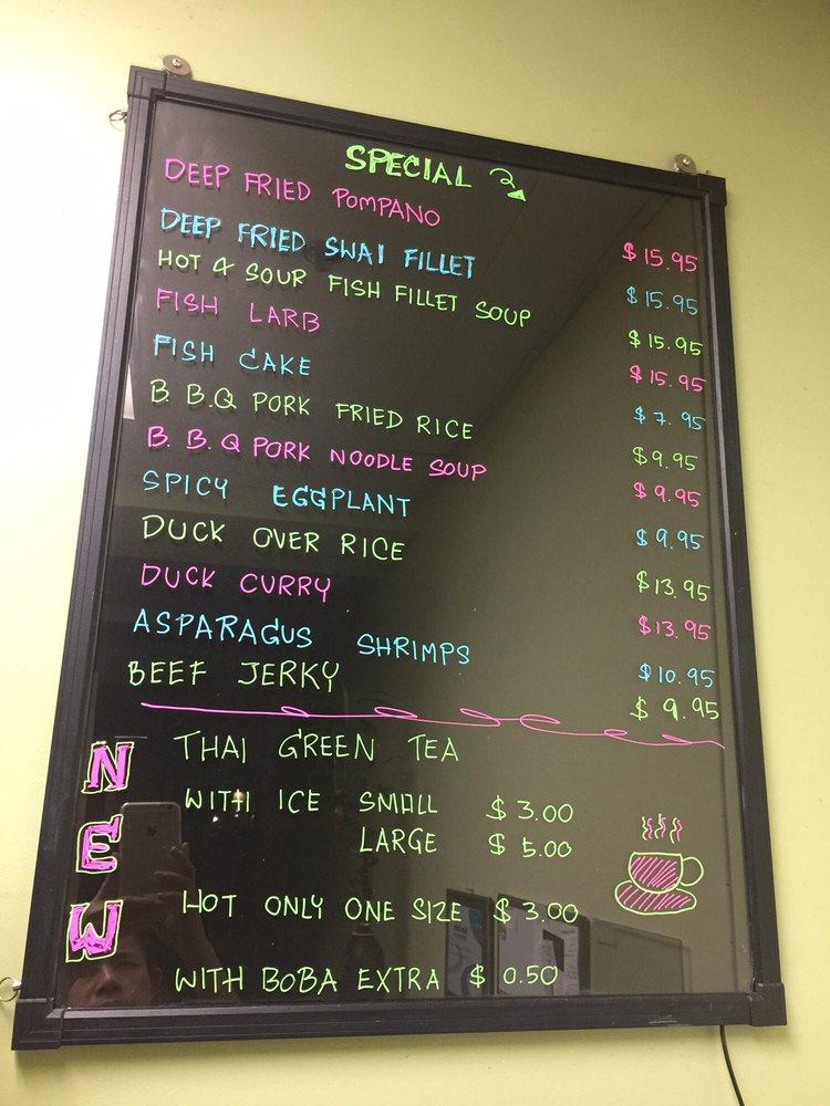 Menu at Nokki Thai Kitchen restaurant, Fontana