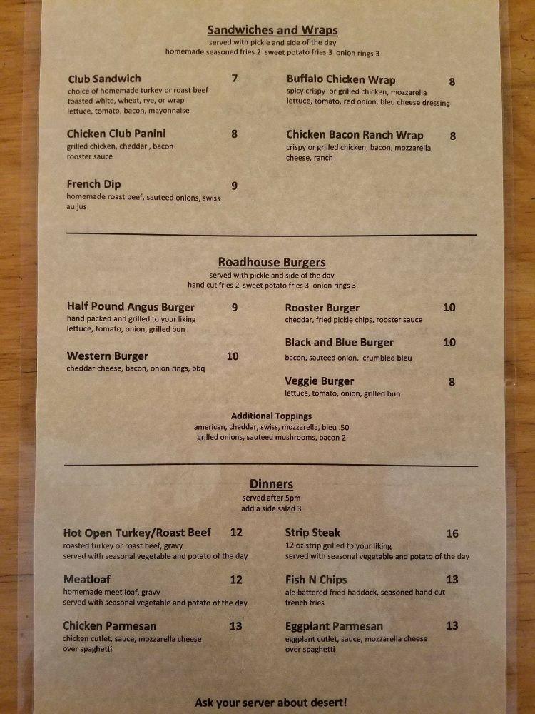 Menu at Red Rooster Bar & Grill, Cairo