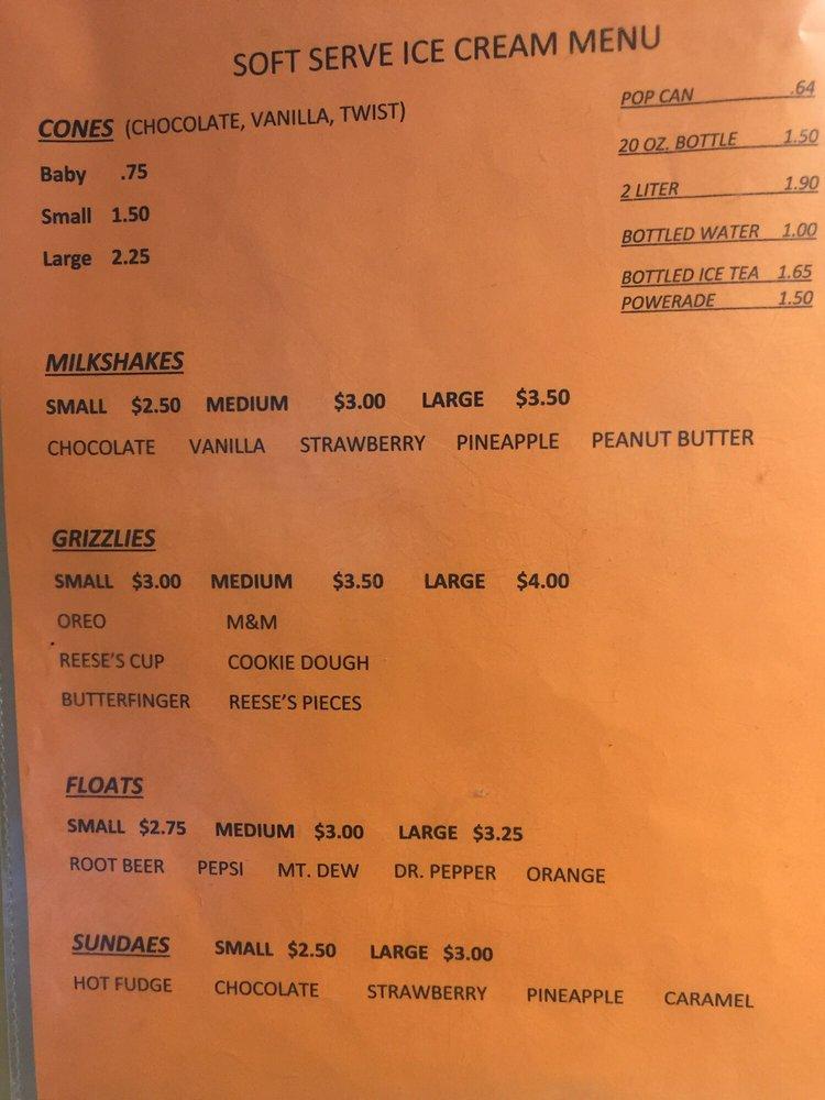 Menu at Open Door Cafe, Lucas