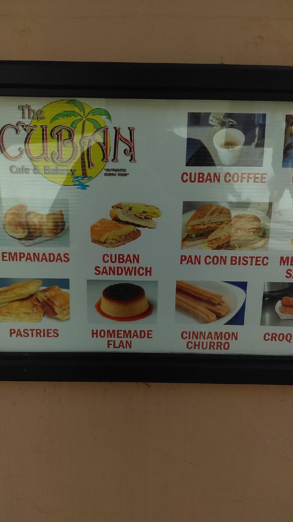 Menu at The Cuban Café And Bakery, St. Augustine