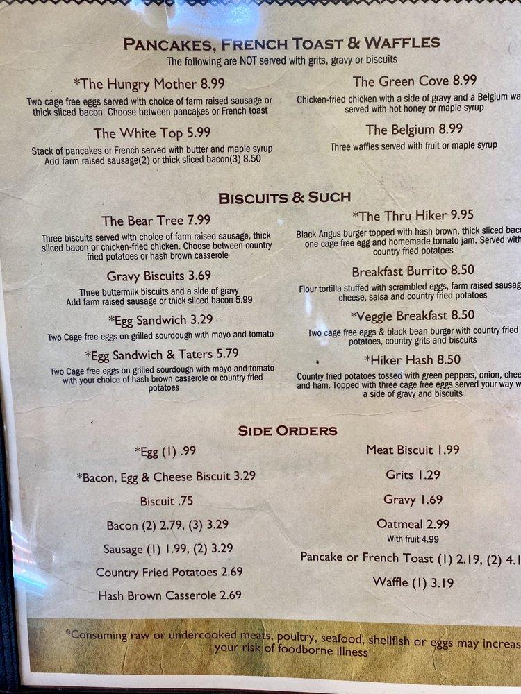 Menu at Damascus Diner cafe, Damascus