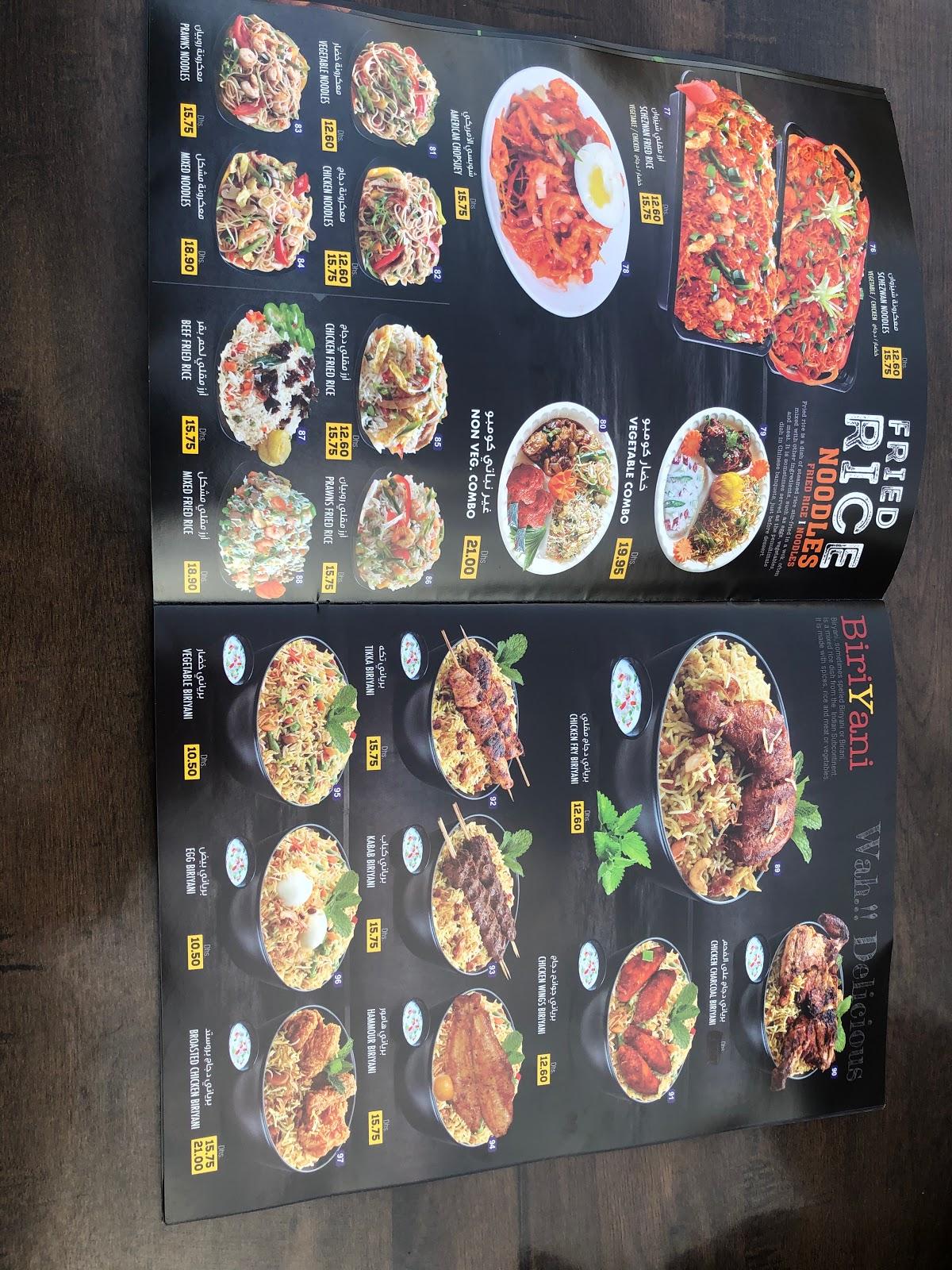 Menu at Burger Bang Cafe - BBC, Abu Dhabi