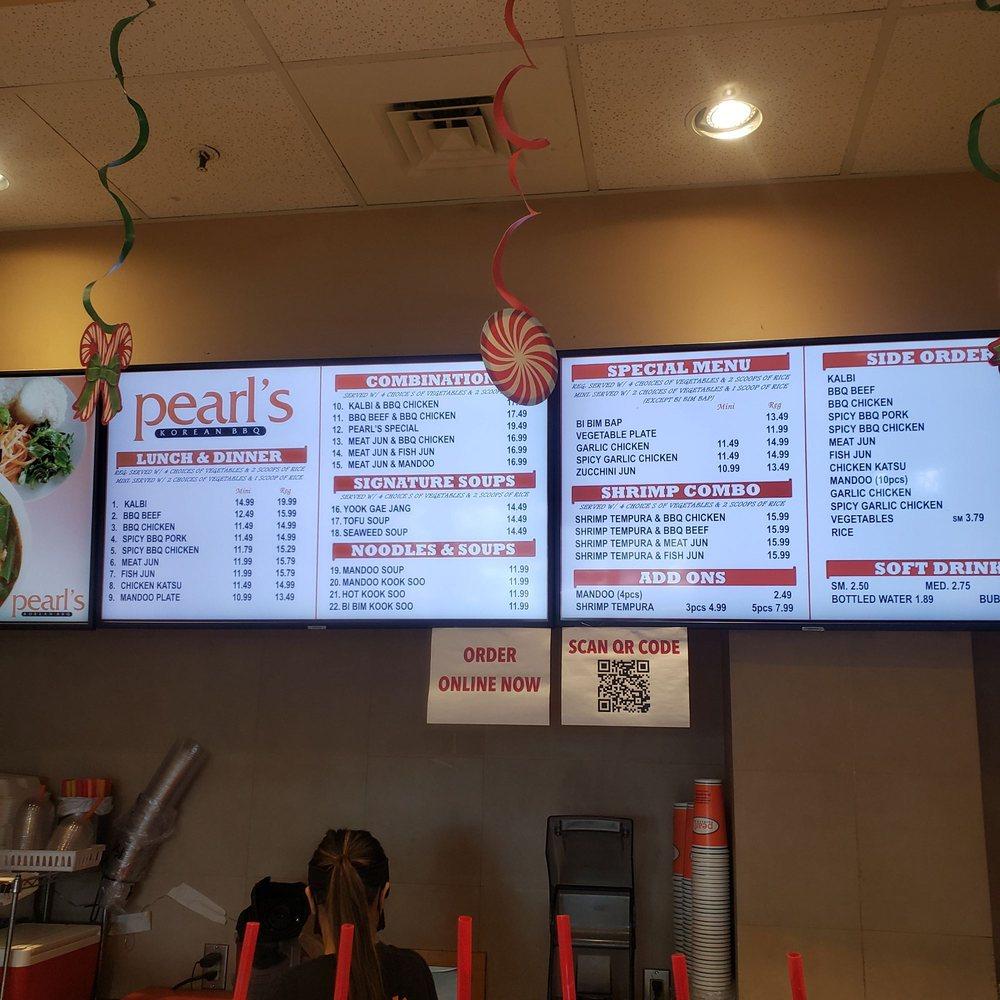 Menu at Pearls Korean BBQ, Ewa Beach, 91-1123 Keaunui Dr