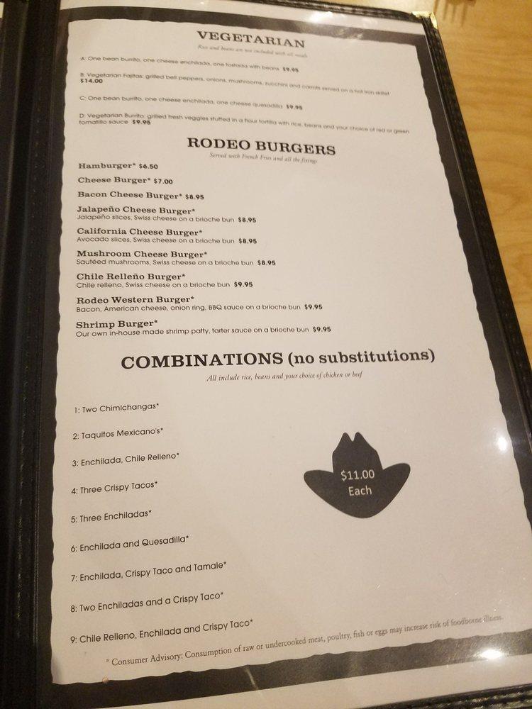 Menu at El Rodeo Steak House steakhouse, Klamath Falls
