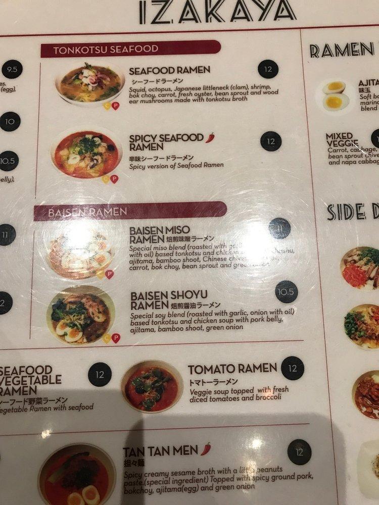 Menu at Hanabi Ramen Carrollton restaurant, Carrollton