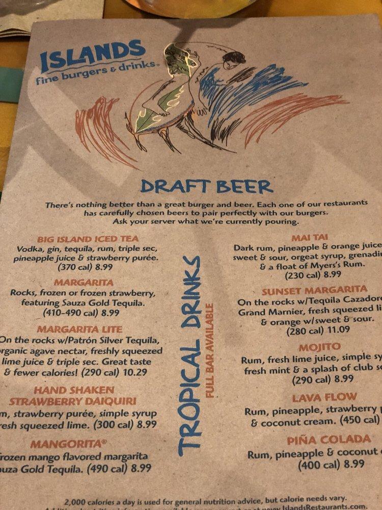 Menu at Islands Restaurant Phoenix, Phoenix