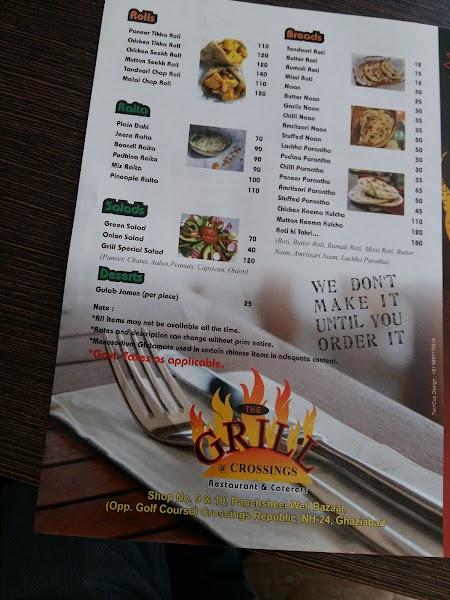 Menu at The Grill house, Ghaziabad