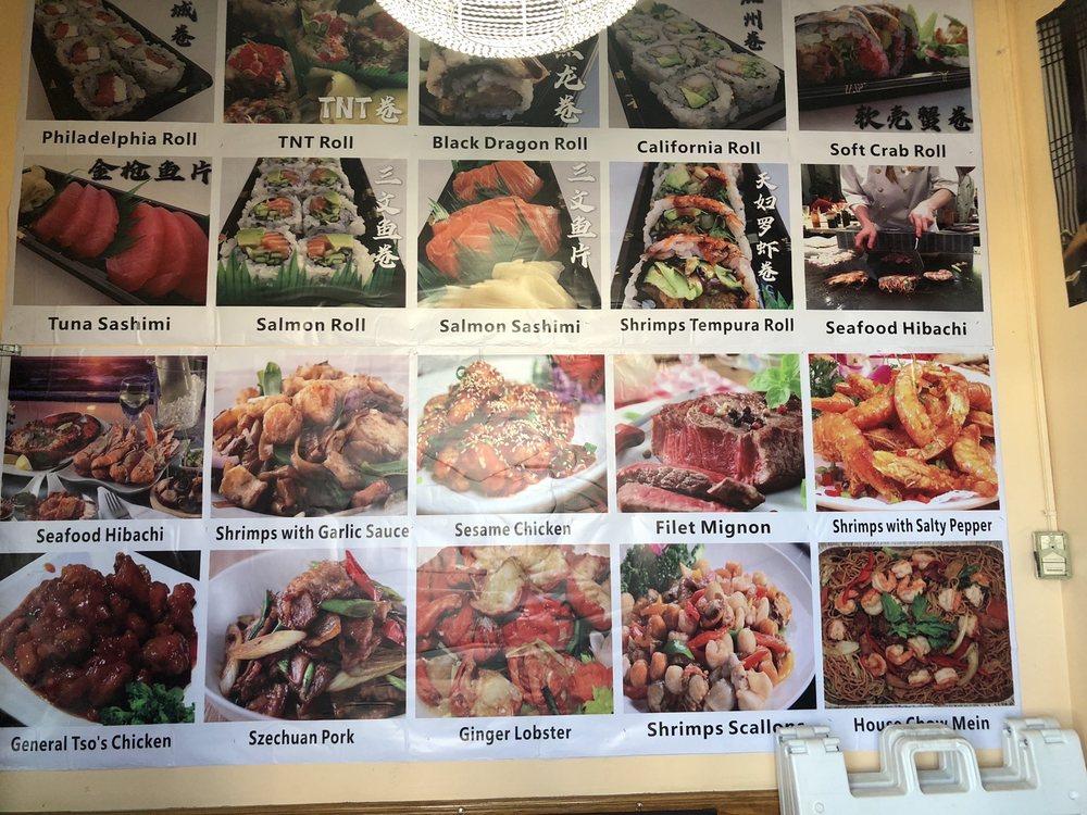 Menu at Osaka Buffet restaurant, Spokane
