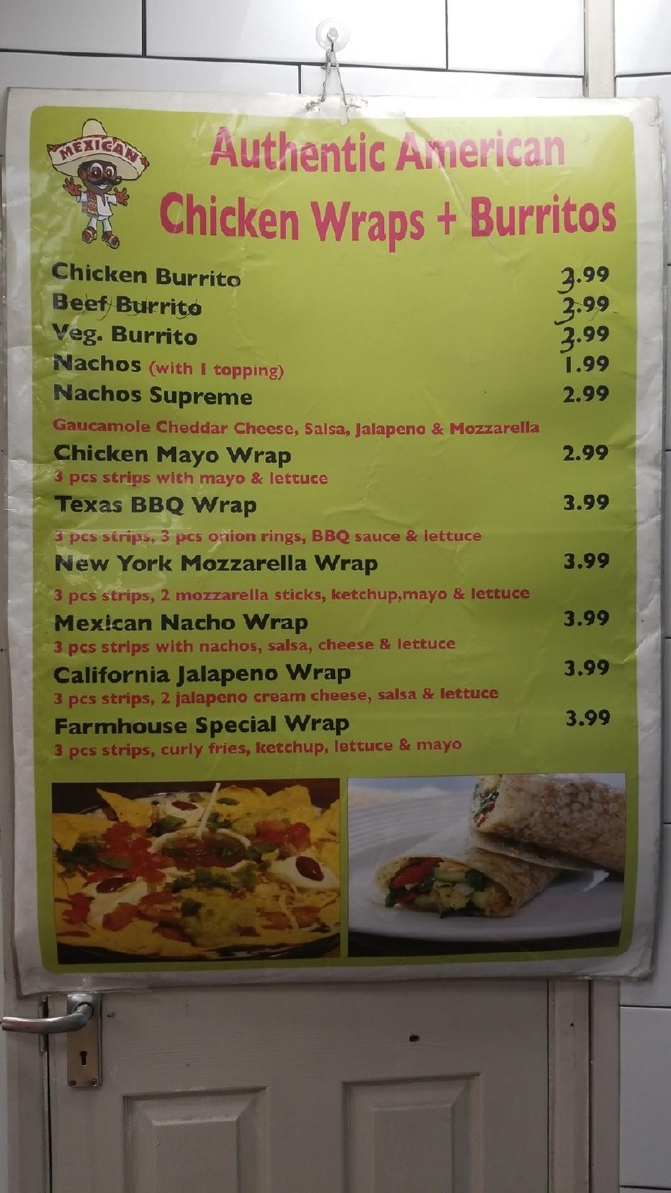 Menu at Farmhouse Pizza Enfield pizzeria, Enfield, 844 Hertford Rd