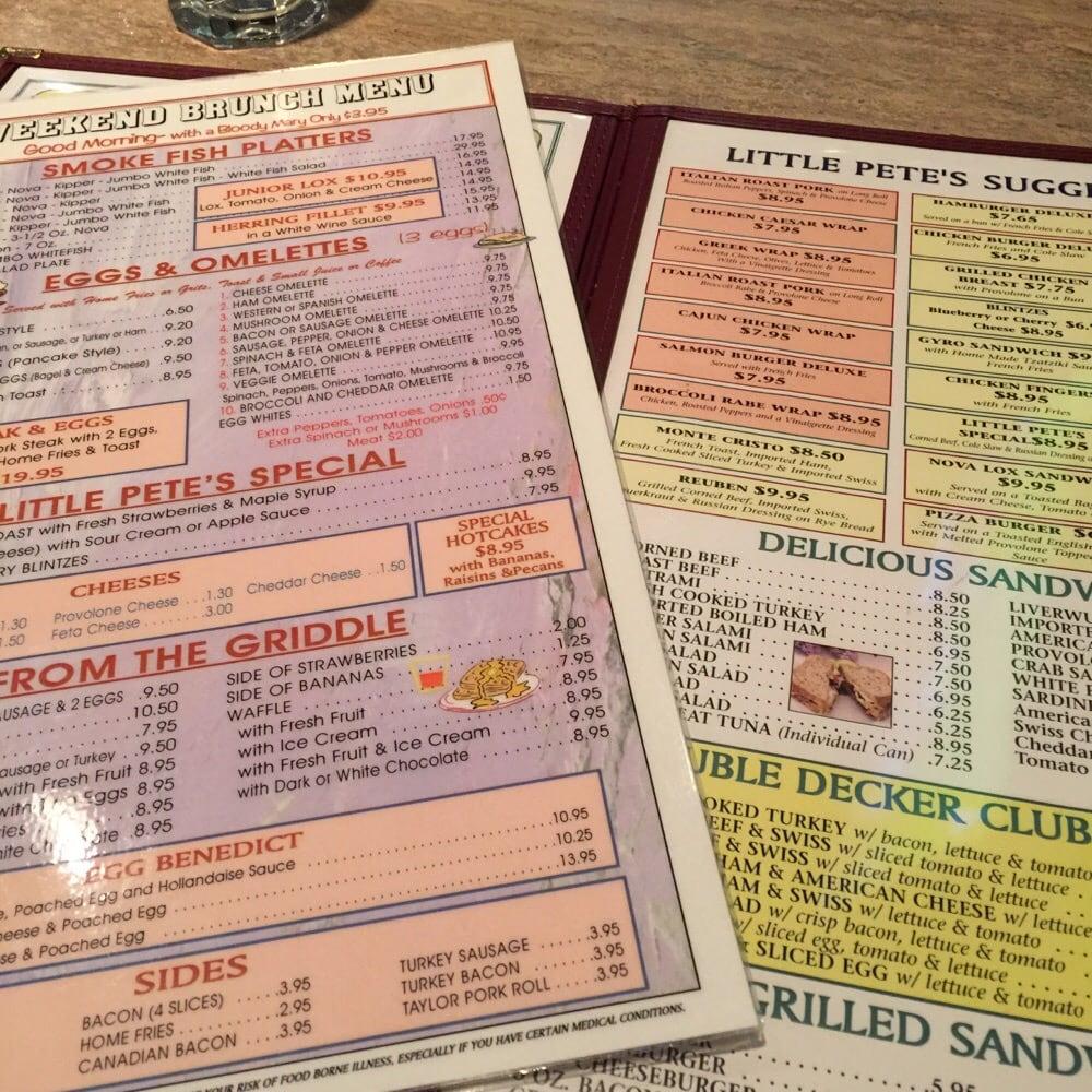 Menu at Little Pete's pub & bar, Philadelphia, Pennsylvania Ave