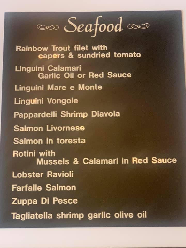Menu at Maria's Cafe, Highwood, 410 Sheridan Rd