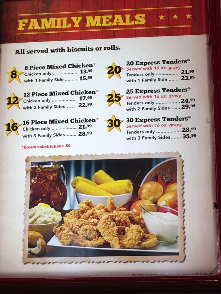 Menu at Chicken Express fast food, Arlington, 1606 S Cooper St