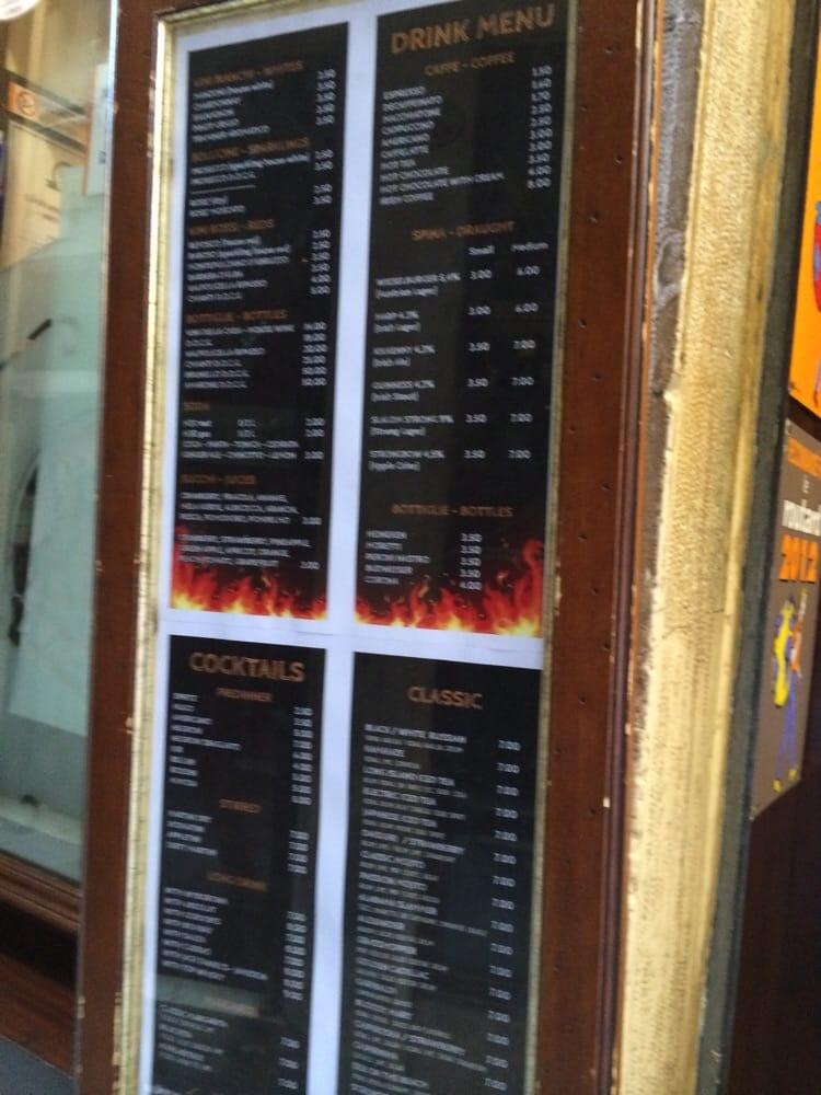 Menu at Devil Forest Pub, Venice