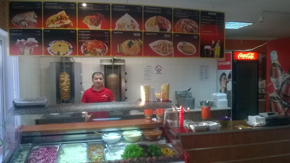 Menu at Istanbul Kebap restaurant, Szprotawa