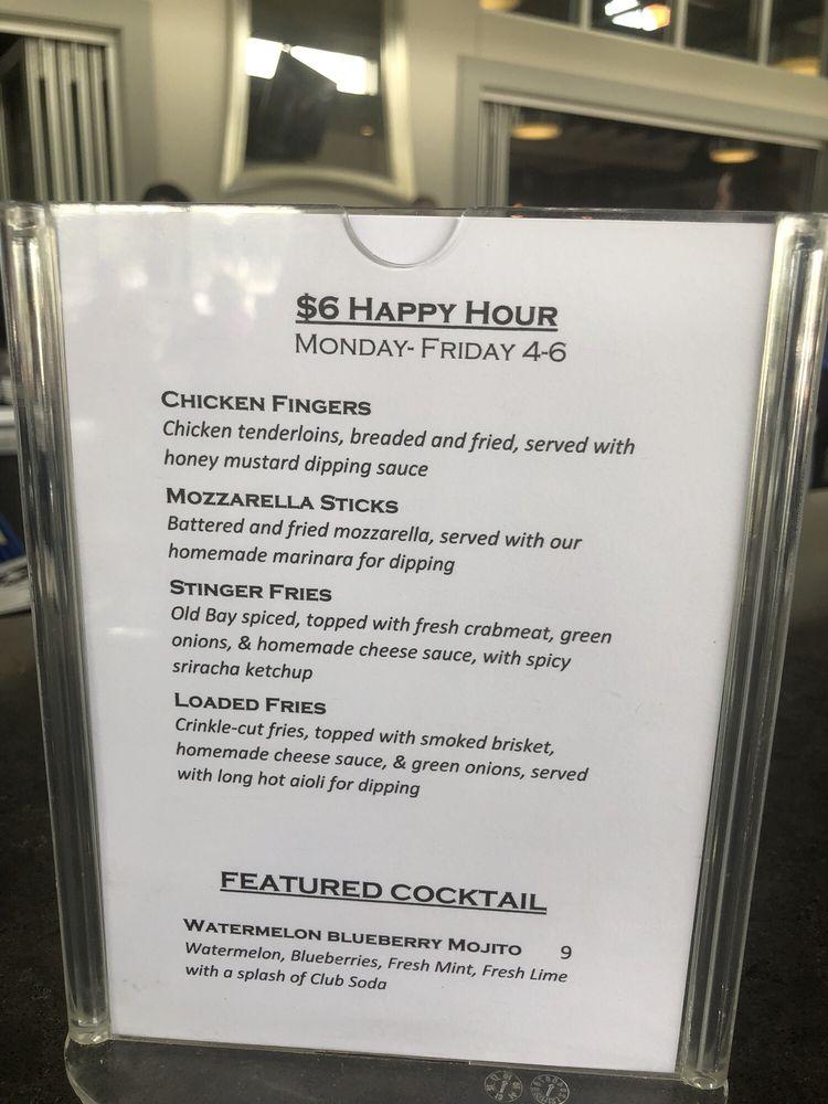 Menu at Stinger's Waterfront pub & bar, Ridley Park
