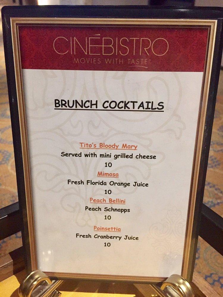 Menu at CMX CinéBistro Siesta Key cafe, Sarasota