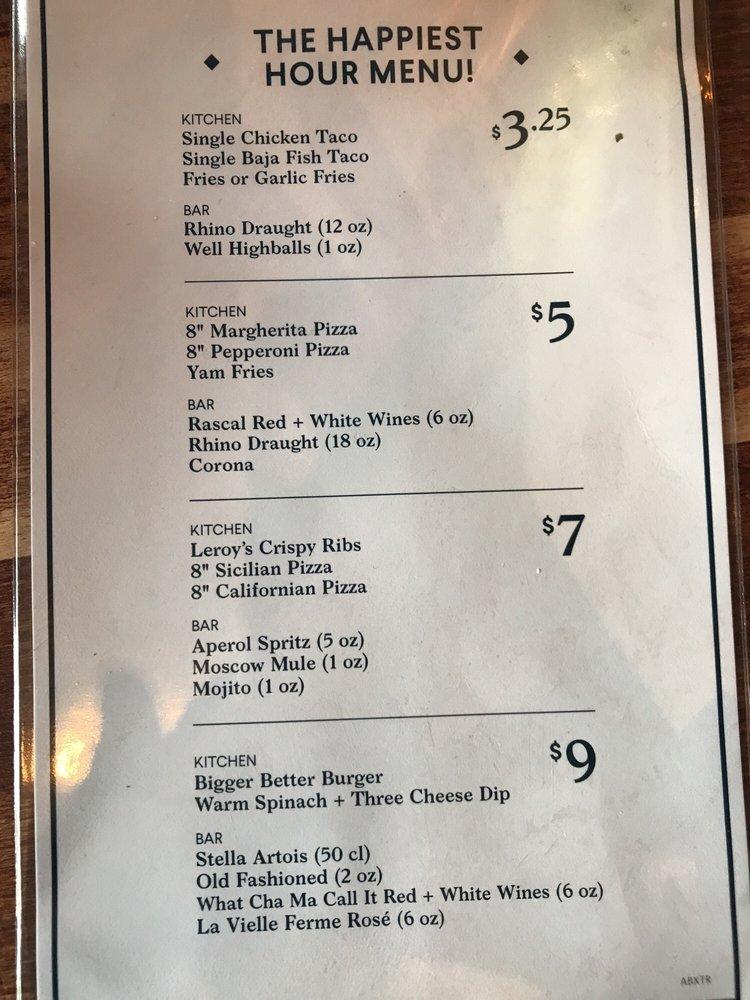 Menu at Earls Kitchen + Bar, Banff