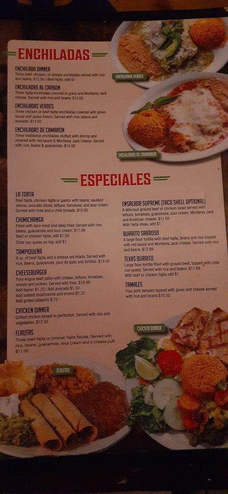 Menu at El Refu pub & bar, Humble