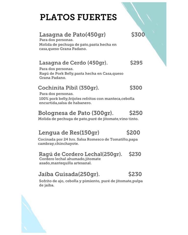 Menu at Restaurante Allium, Guadalajara