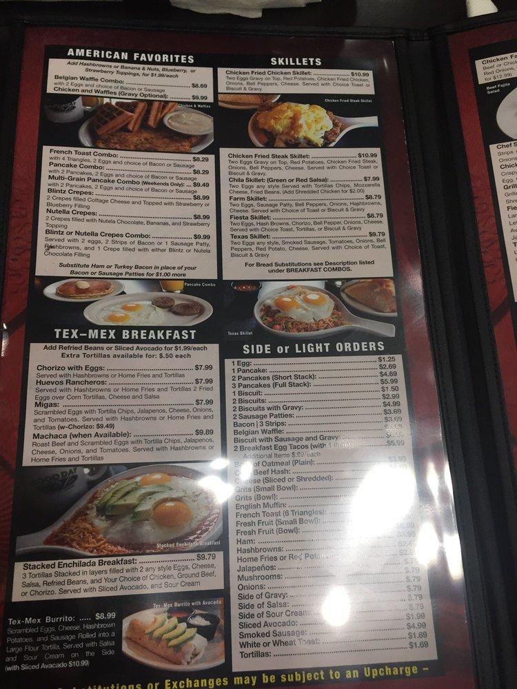 Menu at Good Day Cafe, Grand Prairie, S Carrier Pkwy #100