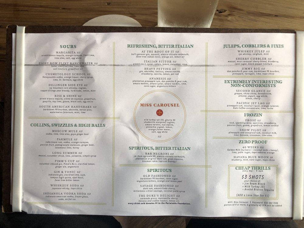 Menu at Lightnin's Good Times pub & bar, Houston