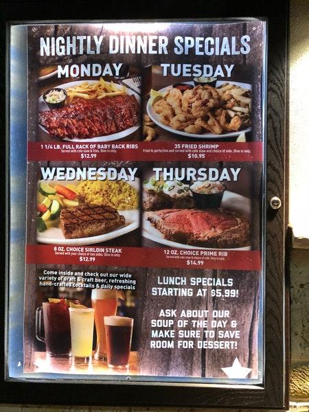 Menu at Miller's Ale House pub & bar, Seminole, 113th St