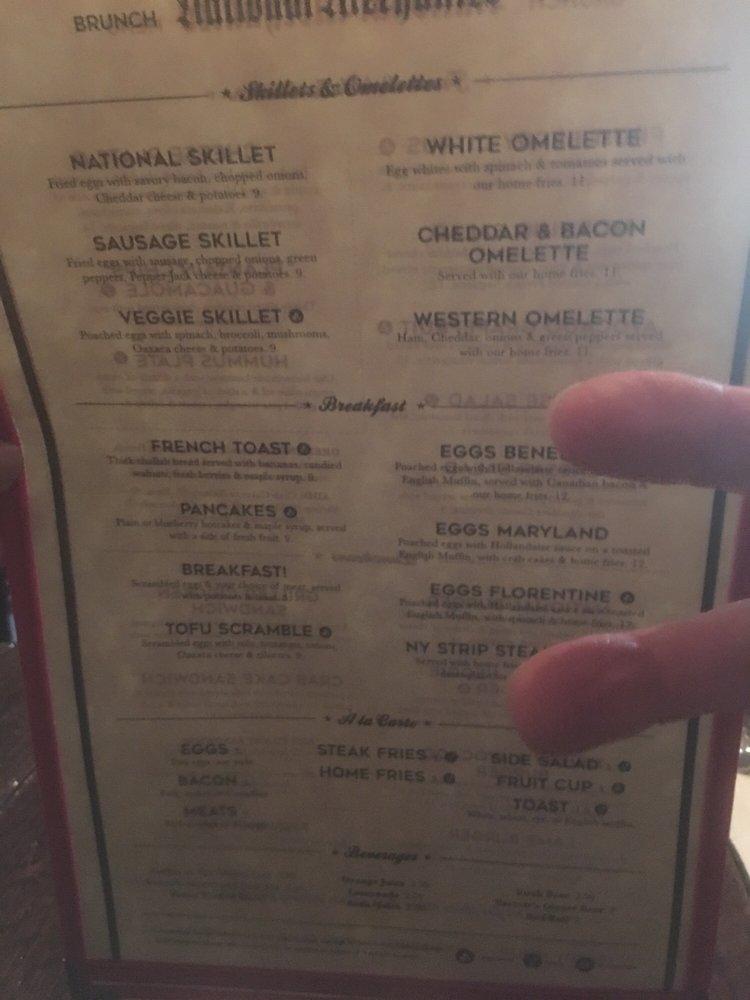 Menu at National Mechanics pub & bar, Philadelphia