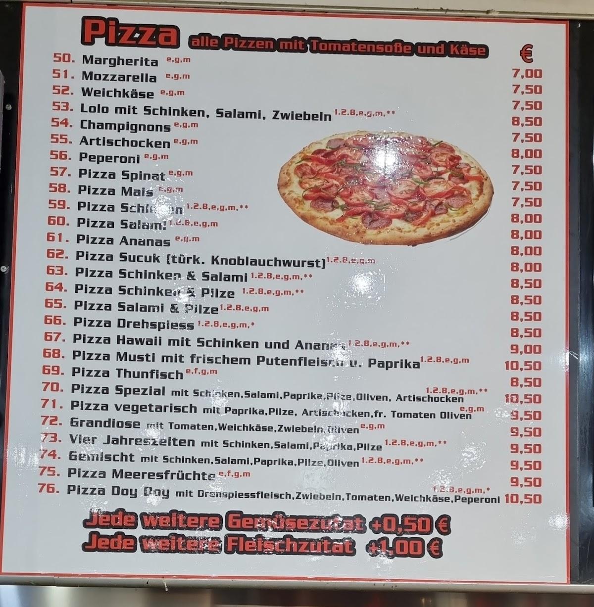 Speisekarte von Antep Pizza Kebap Doy Doy, Esslingen am Neckar