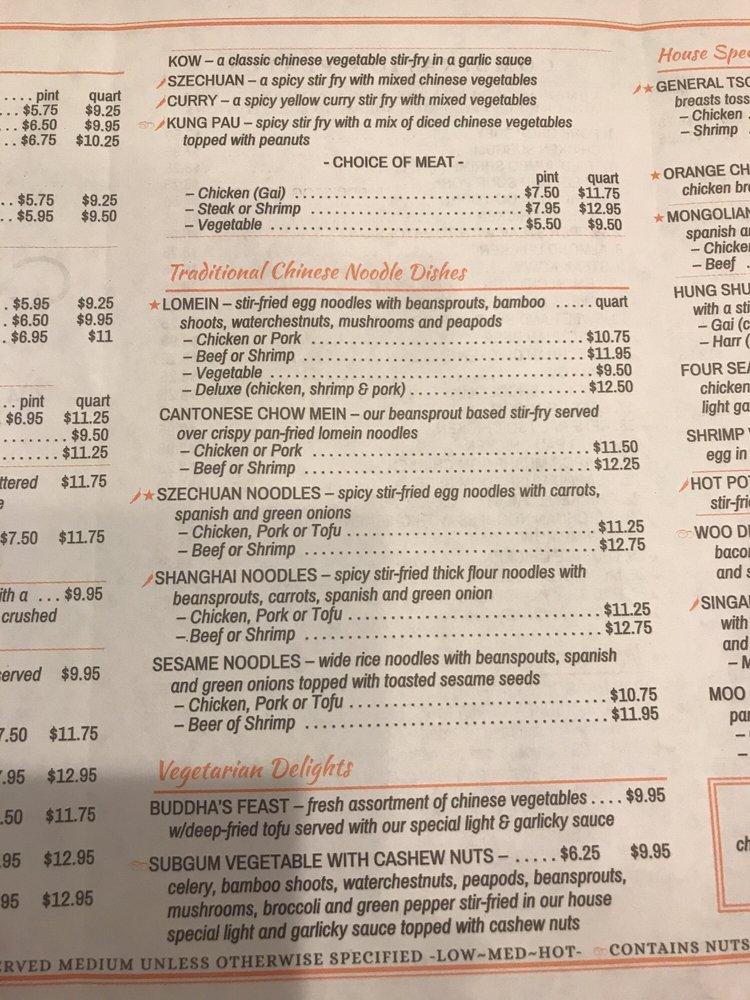 Menu at Carrie Lee’s of Orion restaurant, Orion charter Township