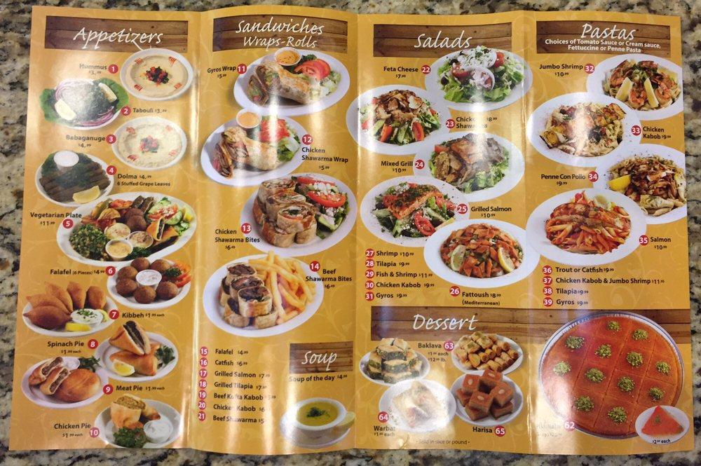 Menu at Mystic Grill restaurant, La Mesa, 6990 University Ave,