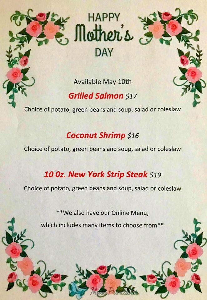 Menu at Anita's Riverfront Grille pub & bar, Marine City