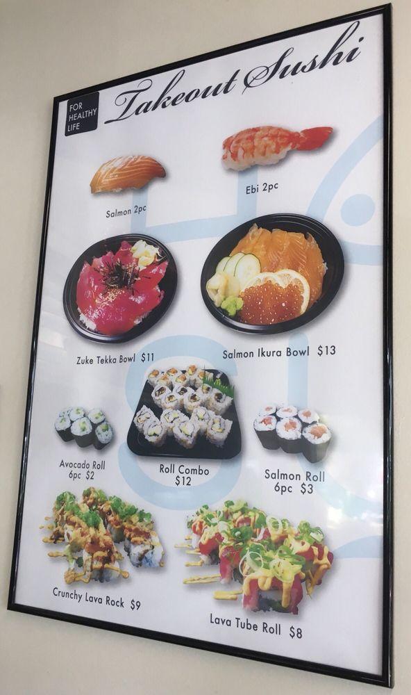 Menu at Hawaii Sushi restaurant, Honolulu, Monsarrat Ave Ste 1
