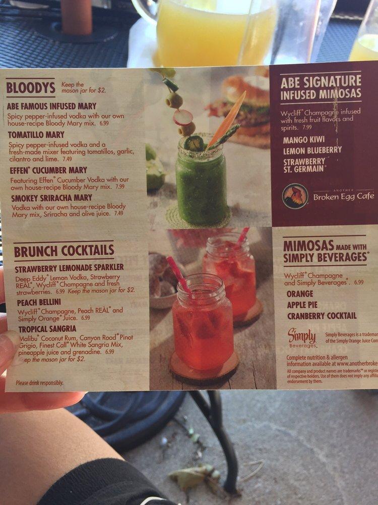 Menu at Another Broken Egg Cafe, Indianapolis, N Meridian St