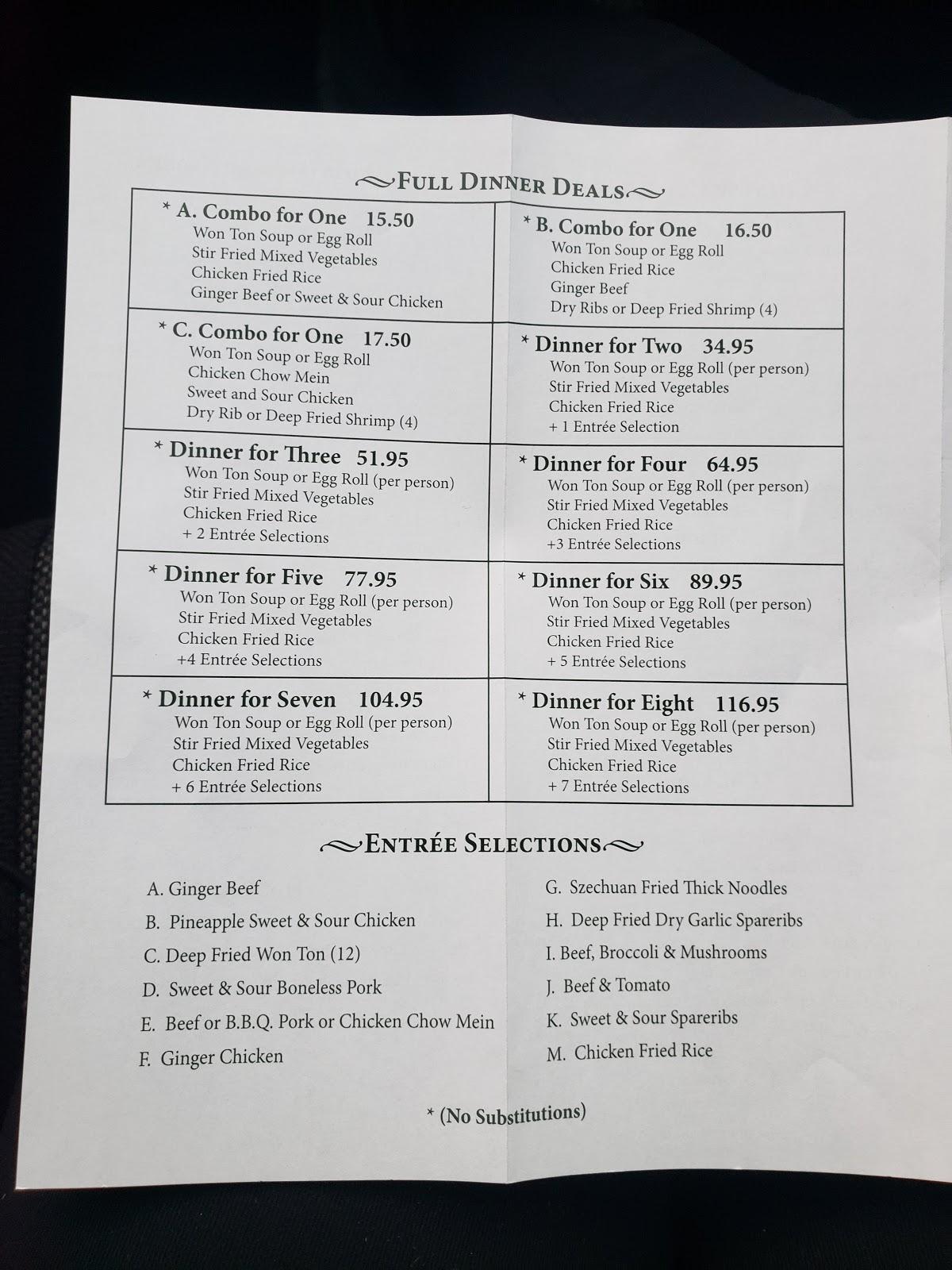 Menu at Johnny's Restaurant, Fort MacLeod