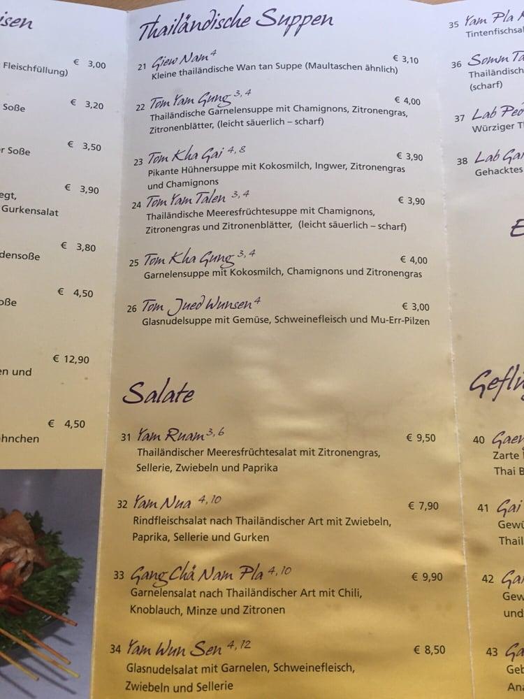 Menu at Chokdee Thai-Break Restaurant, Herxheim bei Landau/Pfalz