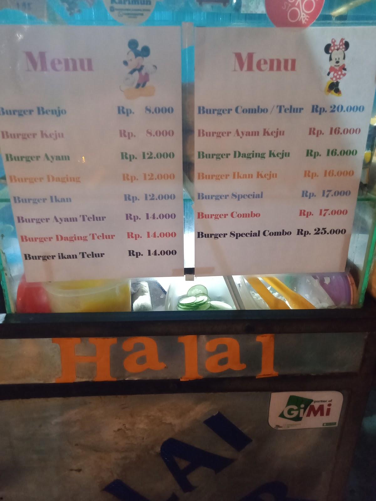 Menu at BALAI BURGER restaurant, Teluk Air