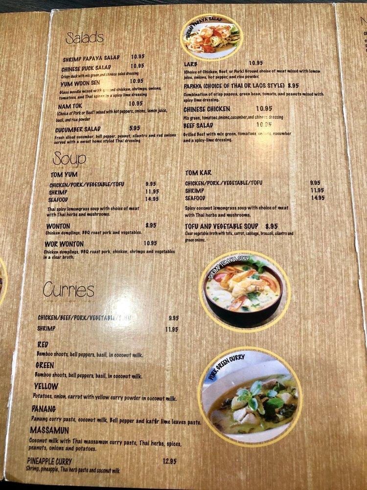 Menu at Amazing Thai restaurant, North Las Vegas, W Ann Rd #109