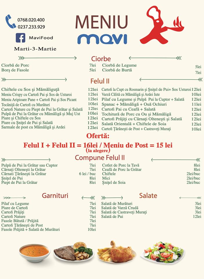 Menu at Mavi Food Focsani, Focșani