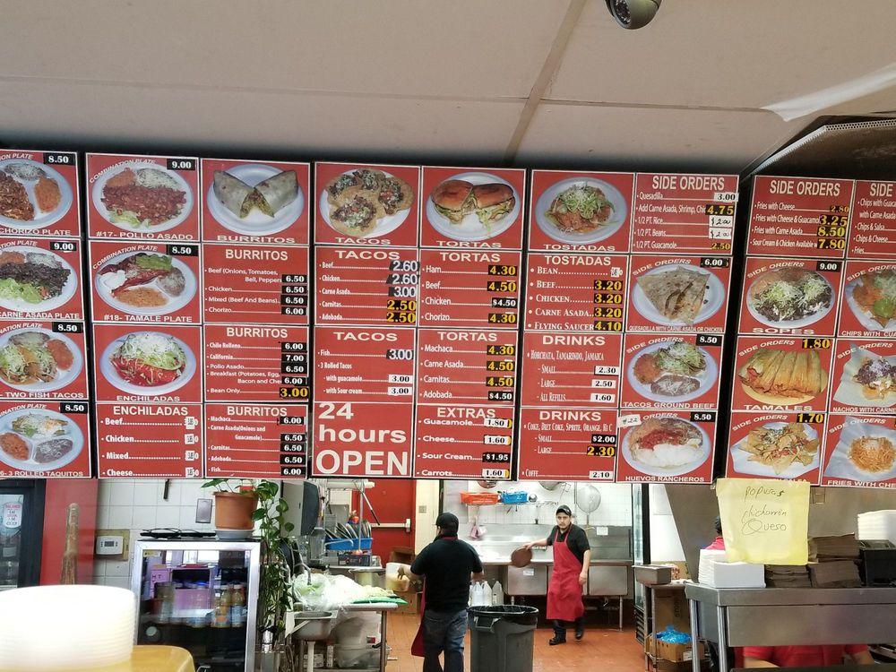 Menu at Rodolfo's Mexican Grill restaurant, Cheyenne