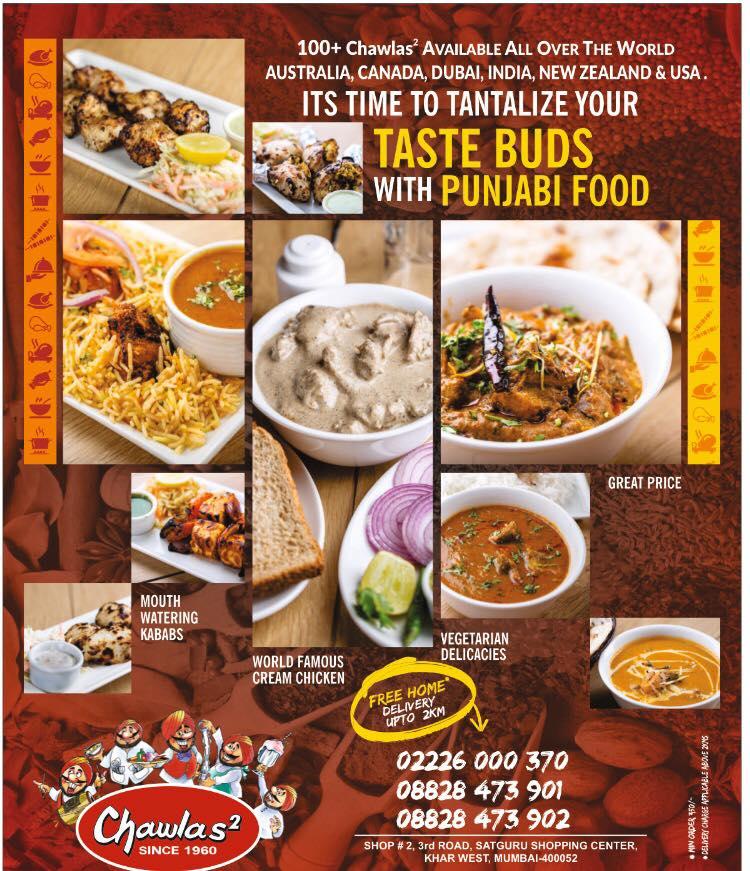 Menu at Chawlas 2, Mumbai, Shop No.2